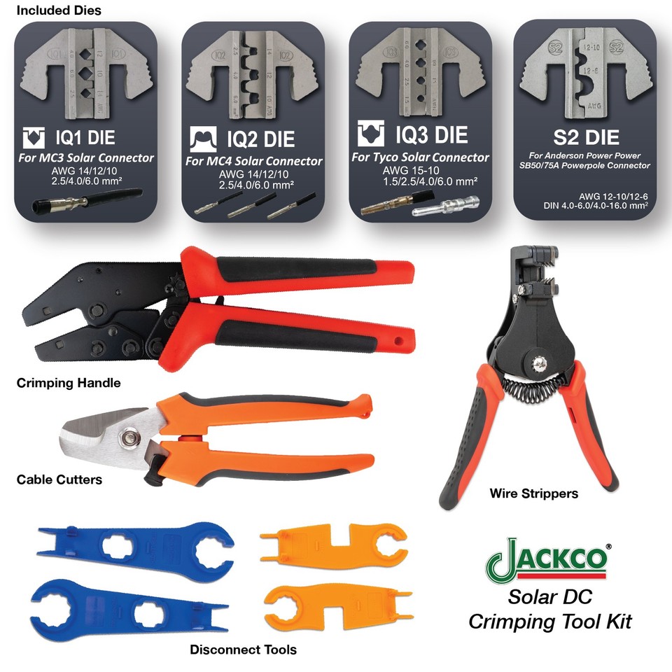 11PC Solar DC Installation Tool Kit with High Leverage Crimpers | eBay