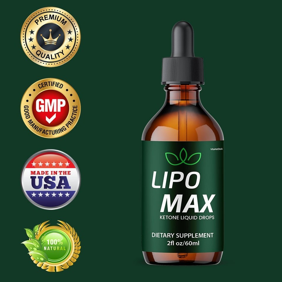 Lipo Max Liquid Supplement, All Natural Max Strength, LipoMax Drops (1 ...