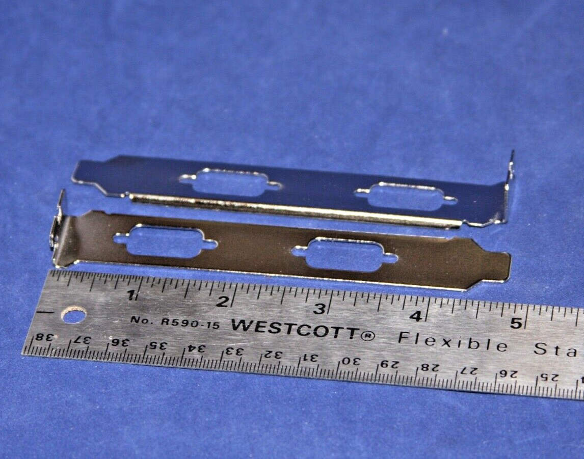 * NEW * PC Card Slot Cover Plate Dual DB9 DB09 Blockout Case Bracket ...