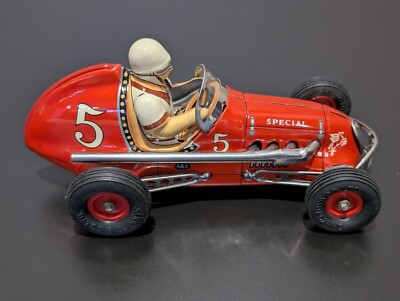 YONEZAWA/ TOMY CHAMPION MIDGET RACER # 5 TIN FRICTION MADE IN JAPAN ...