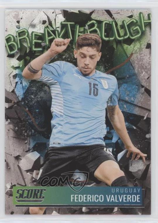 Federico Valverde 2021 Score FIFA #17 Breakthrough - Black Laser /1 ...