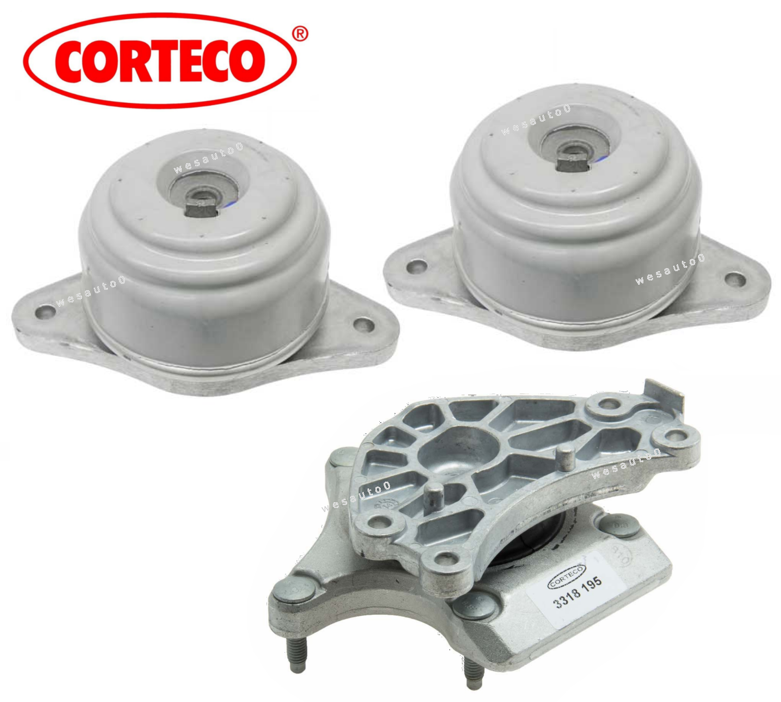 For Mercedes C300 4Matic Engine Motor Mount & Transmission Mount Kit ...