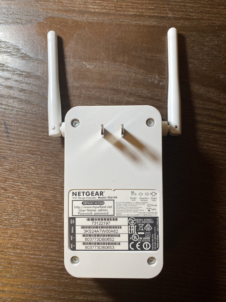 Netgear EX6100 Wifi Range Extender Pre-Owned Dual Band With Ethernet ...