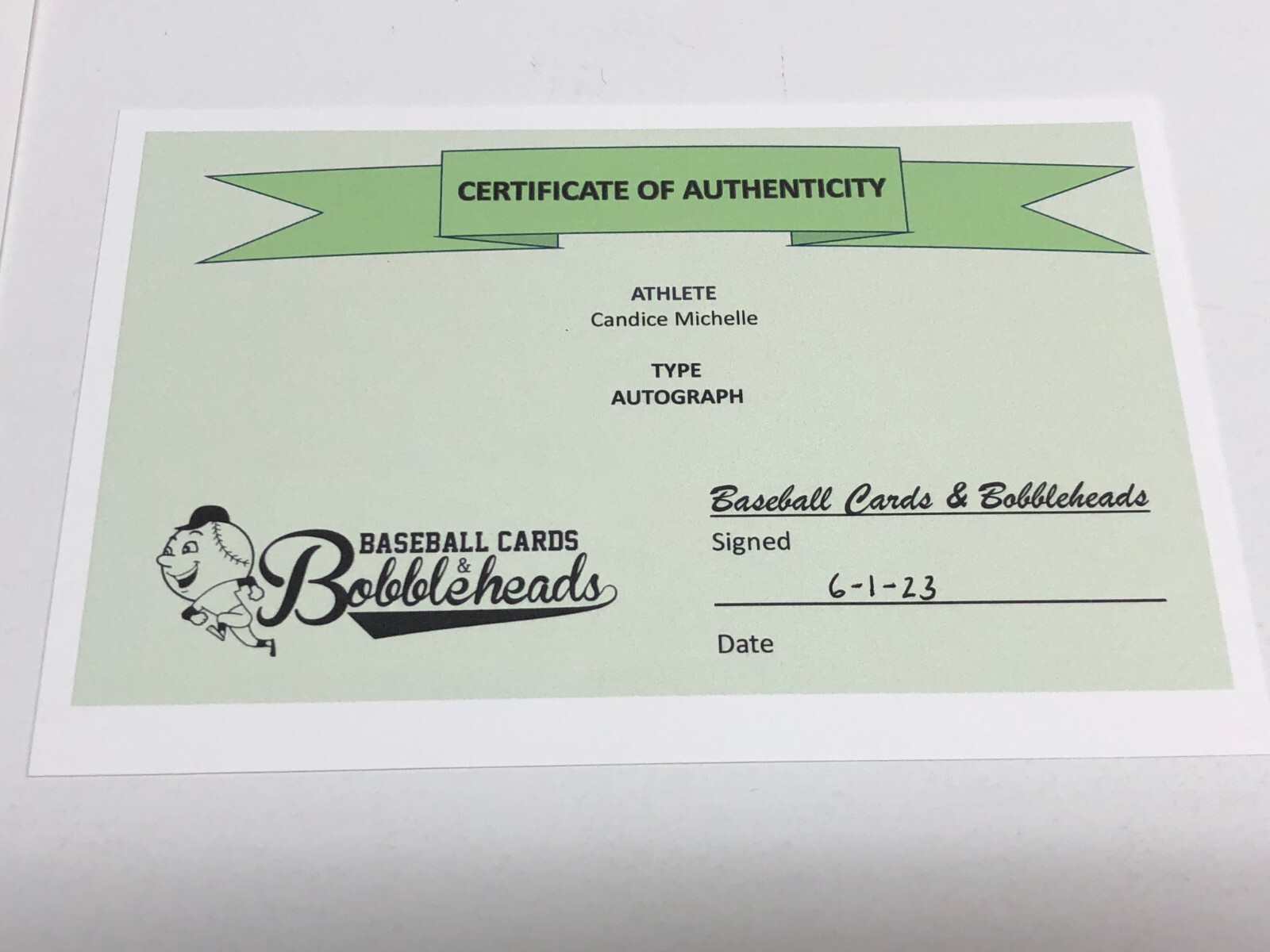 Candice Michelle WWE DIVA Wrestling Signed Autographed 8 x 10 Photo ...