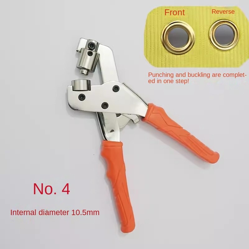 Portable Hand Press Grommet Eyelet Punching Machine Tool for Eyelet #4 ...
