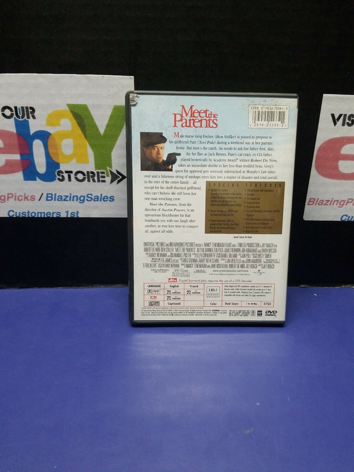 Meet the Parents (DVD, 2001, Widescreen Collectors Edition) 25192113321 ...