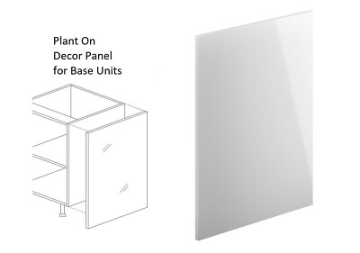 KITCHEN CABINET Clad On base end panel 570mm x 720mm WHITE GLOSS | eBay UK