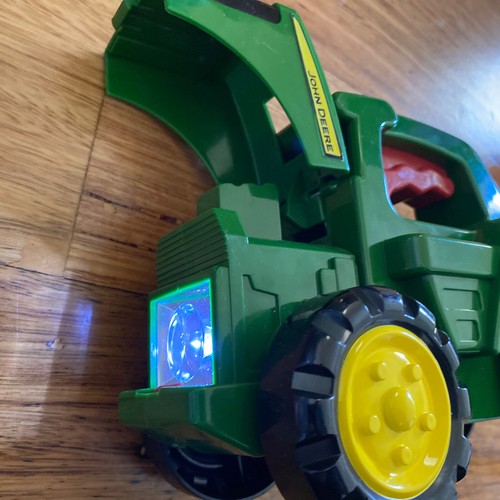 Learning Curve John Deere Tomy Flashlight Toy Tractor Torch Pop Up Hood ...