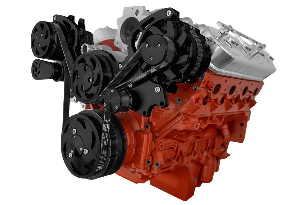 LS GM LS1 LS2 LS3 LS6 Serpentine Pulley Kit ALT AC Truck Style Balancer ...