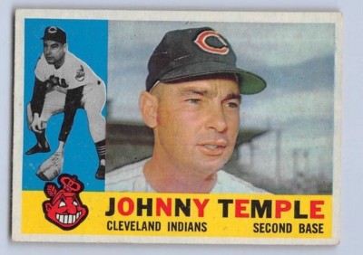 1960 JOHNNY TEMPLE - Topps Baseball Card # 500 - CLEVELAND INDIANS ...