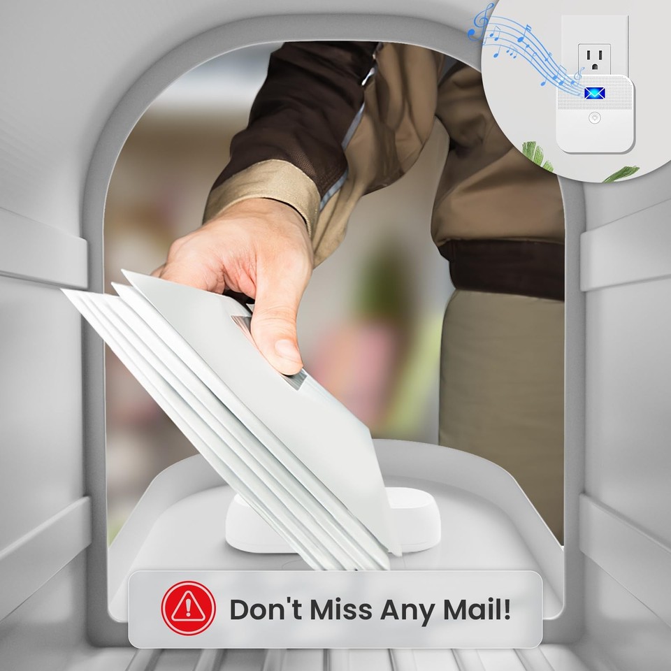 Mail Alarm Mailbox Alert for Delivered Wireless Mailbox Chime ...