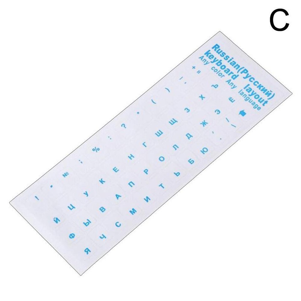 Russische transparente Aufkleber Wasserdicht für PC Tastatur Tablette ...