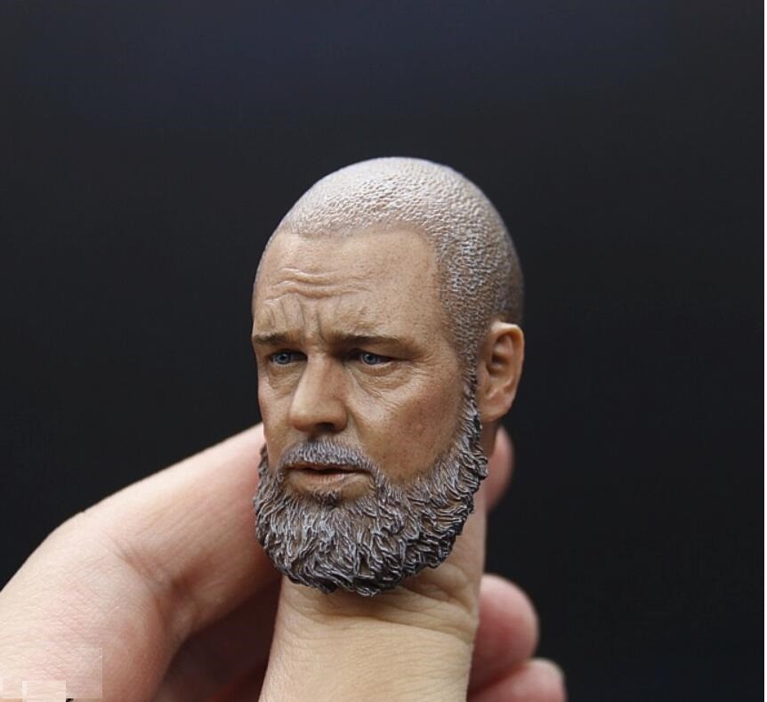 1/6 Russell Ira Crowe Head Sculpt w/ beard Noah / Hot Toys Phicen ...