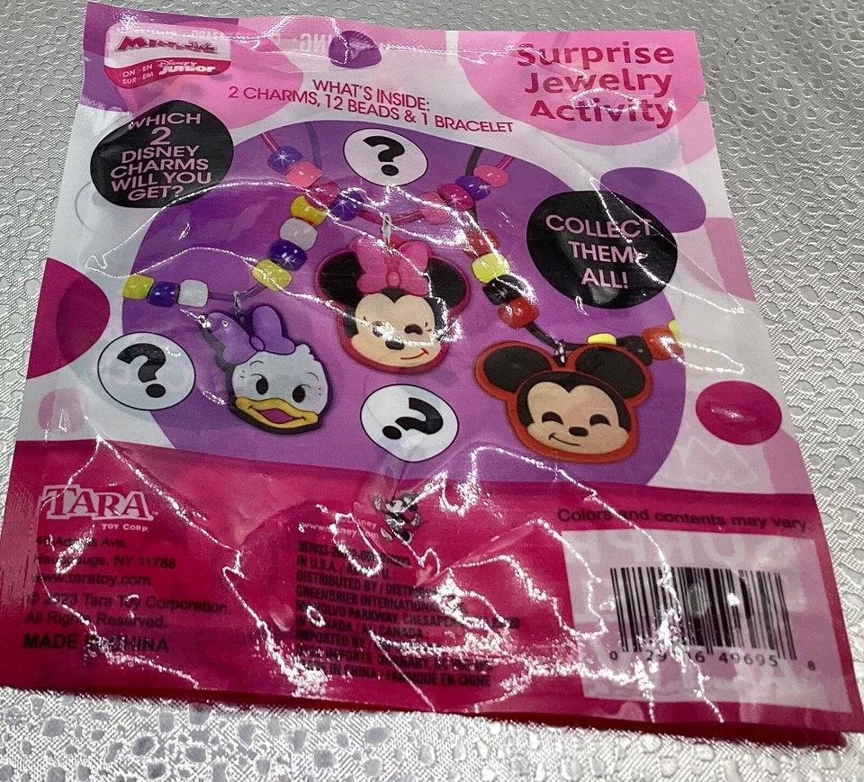 Disney Junior Minnie Surprise Jewelry Activity Mystery Charm Bead ...
