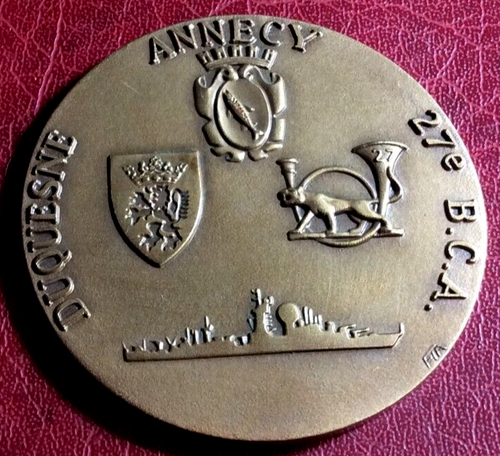 7 BCA ALPINE HUNTER BATTALION ANNECY DUQUESNE military medal | eBay