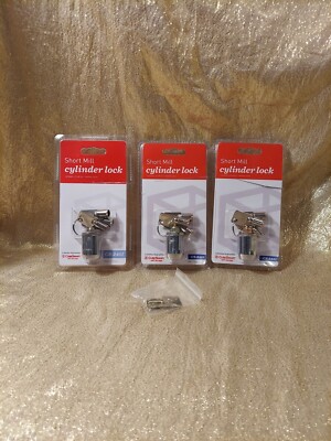 Lot Of 3 Cubesmart Short Mill Cylinder Locks CS-2451, Supply Side USA ...