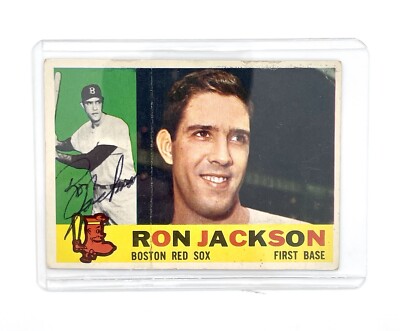 1960 Topps SIGNED Set Break RON JACKSON Boston Red Sox Baseball Card ...