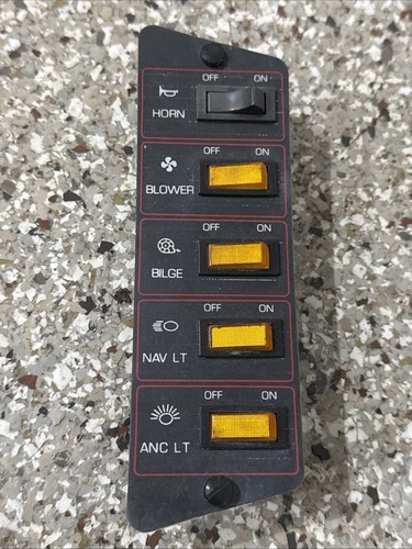 Bayliner Switch Panel & Switches US Marine 5 Switch Panel Capri | eBay