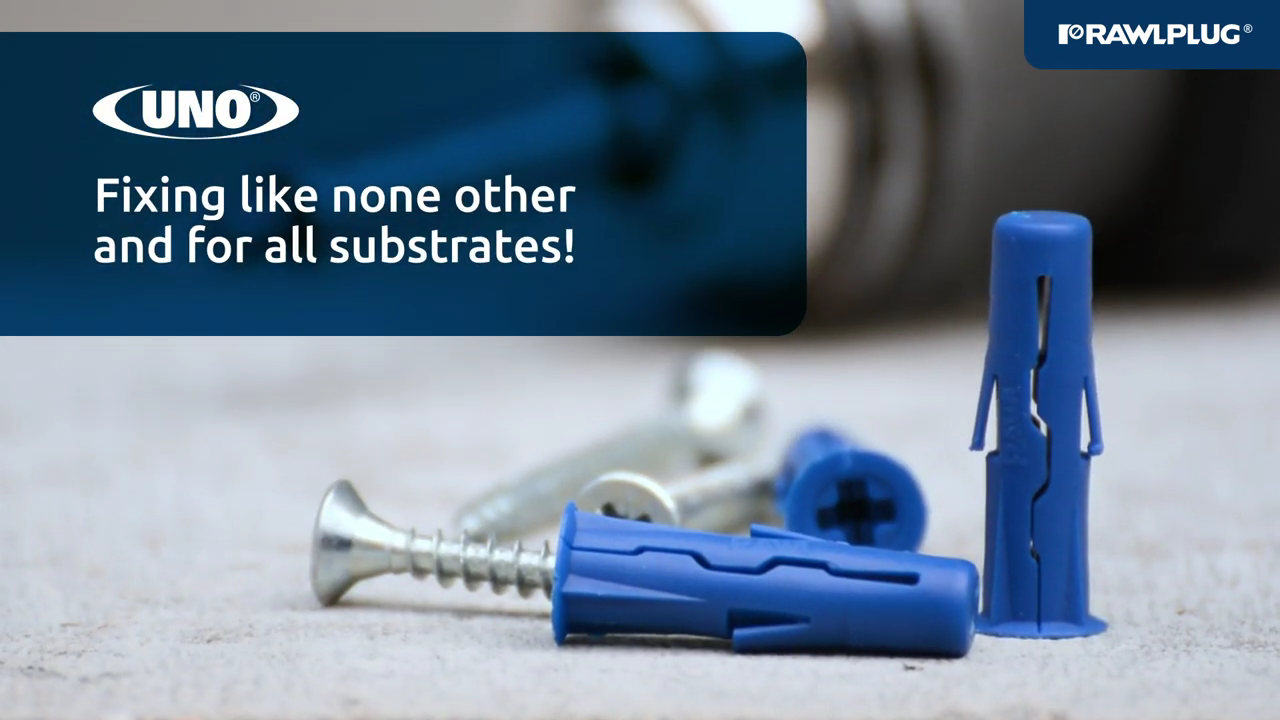 Rawlplug UNO Universal Wall Plug Fixings Anchor Rawl Plugs 5mm 6mm 7mm ...