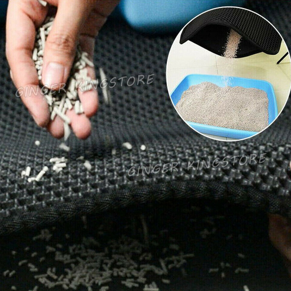 Cat Litter mat Large Kitty Litter Box Trapping Sifting Mats Waterproof ...