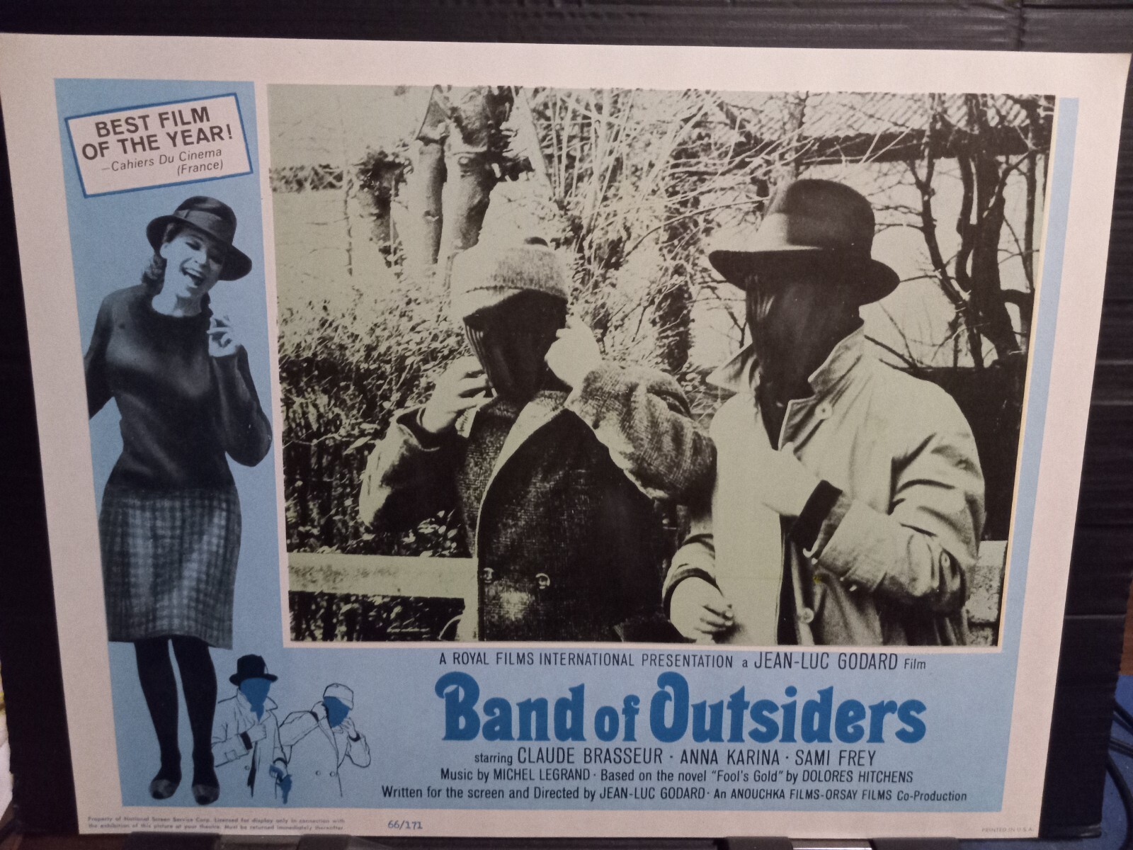 Lobby Card 1966 BAND OF OUTSIDERS J L Goddard Anna Karina masked for ...