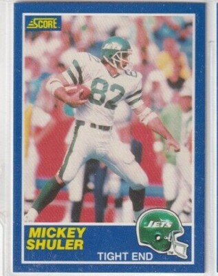 Mickey Shuler Score 1989 NFL Trading Card # 23 NY Jets | eBay