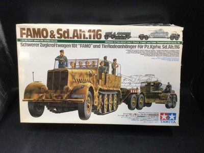 German 18 Ton FAMO & Tank Transporter Sd. Ah. 116 Model Kit Tamiya 1:35 ...