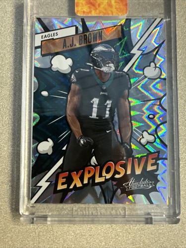 2023 Absolute Football AJ Brown Explosive Case Hit SSP Philadelphia ...