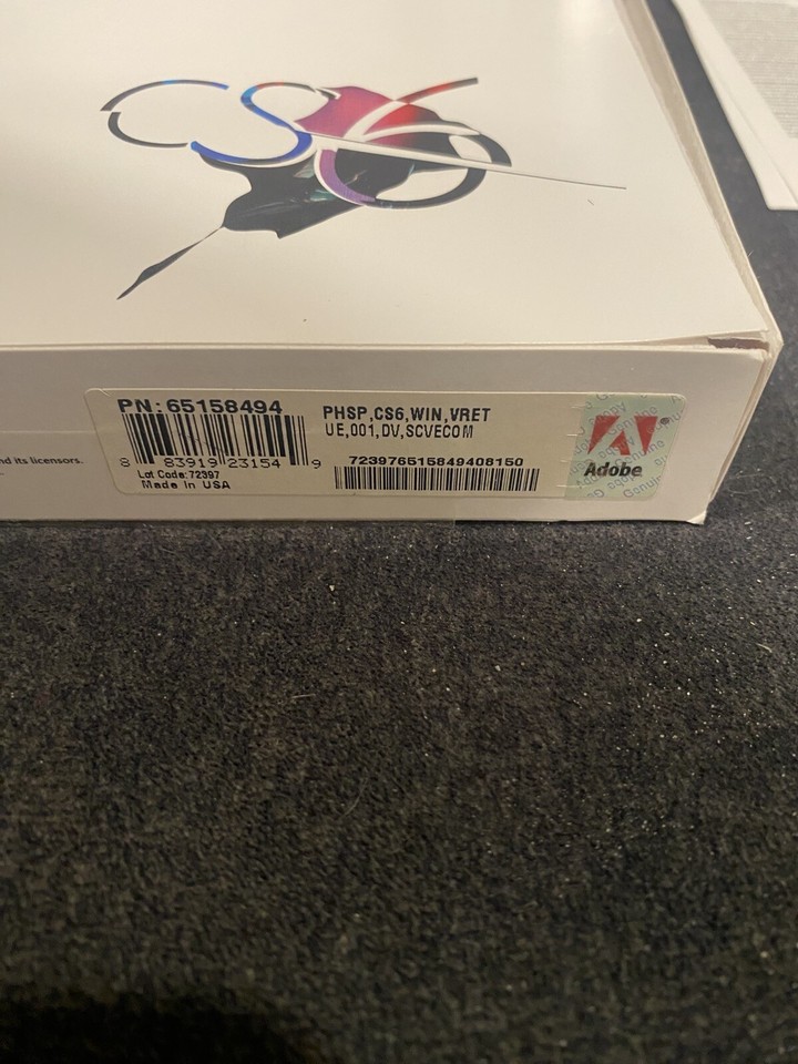 Adobe Photoshop CS6 Serial Number WINdows Pc | eBay