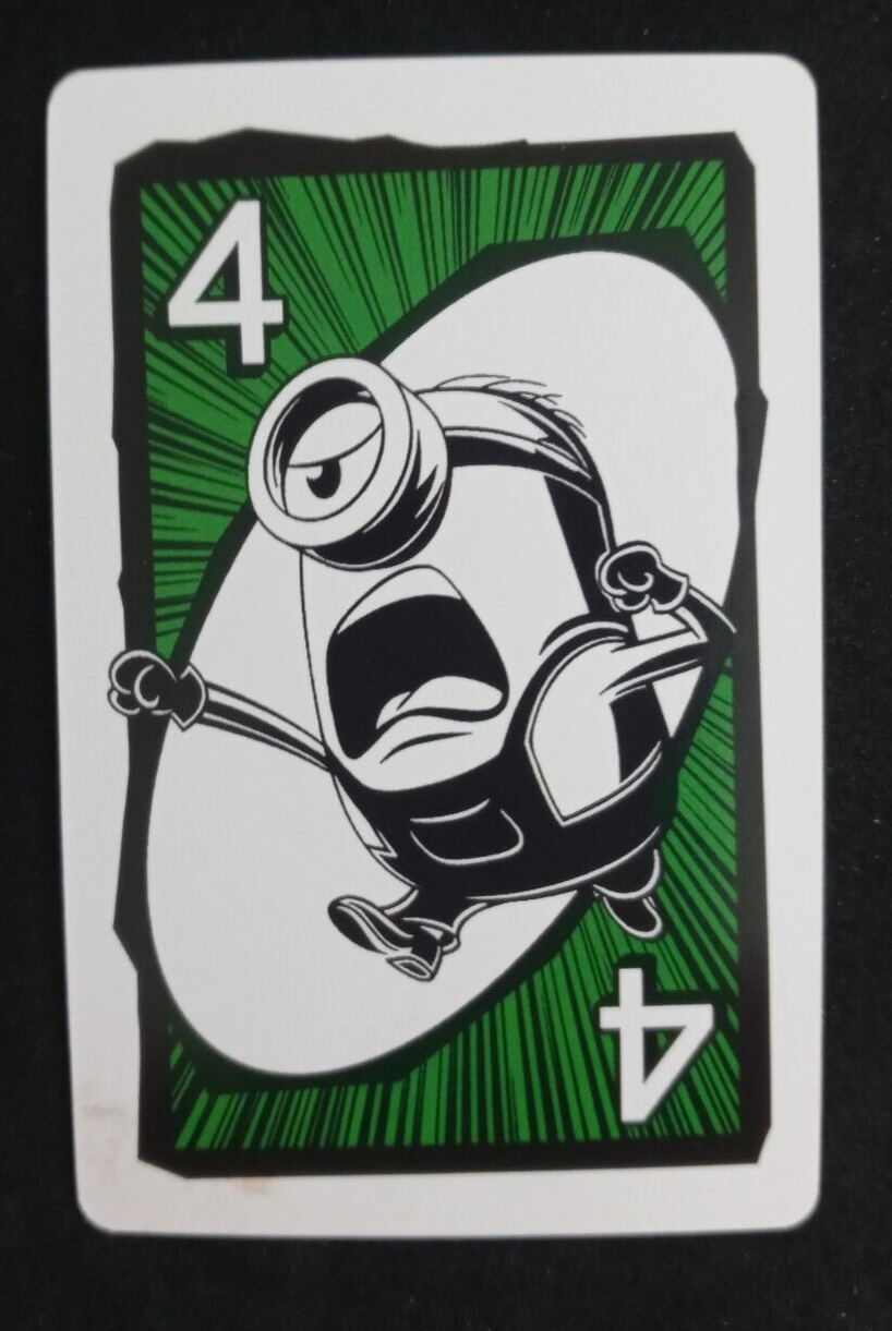 2019 Mattel Minions The Rise of Gru Uno Card Green #4 | eBay