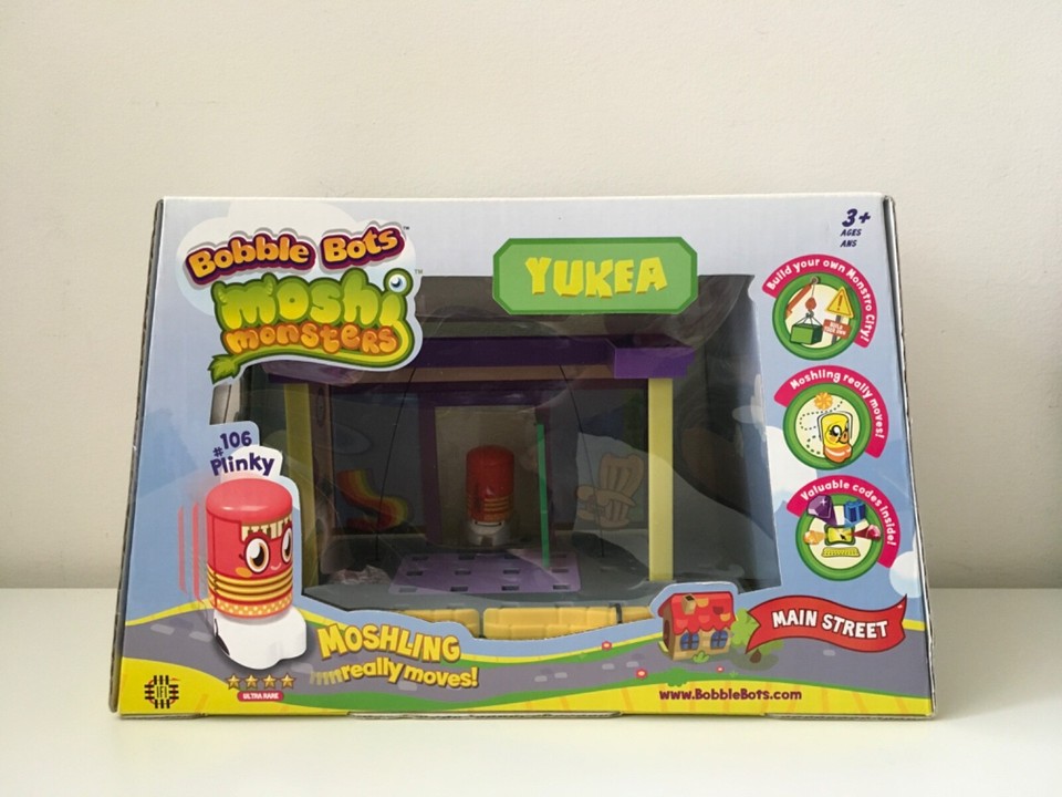 New Moshi Monsters Bobble Bots Playset Robot Yukea STORE | eBay