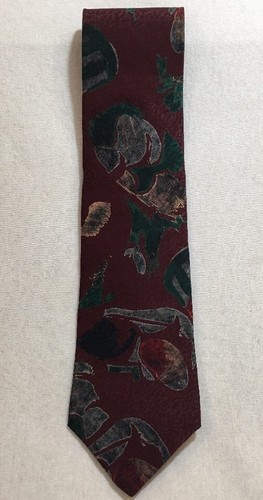 Mario Valentino Men’s Red Burgundy Silk Tie | eBay