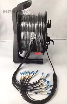 100M LC-LC Outdoor Armored Singlemode 24 Strands with Fiber Tactical ...