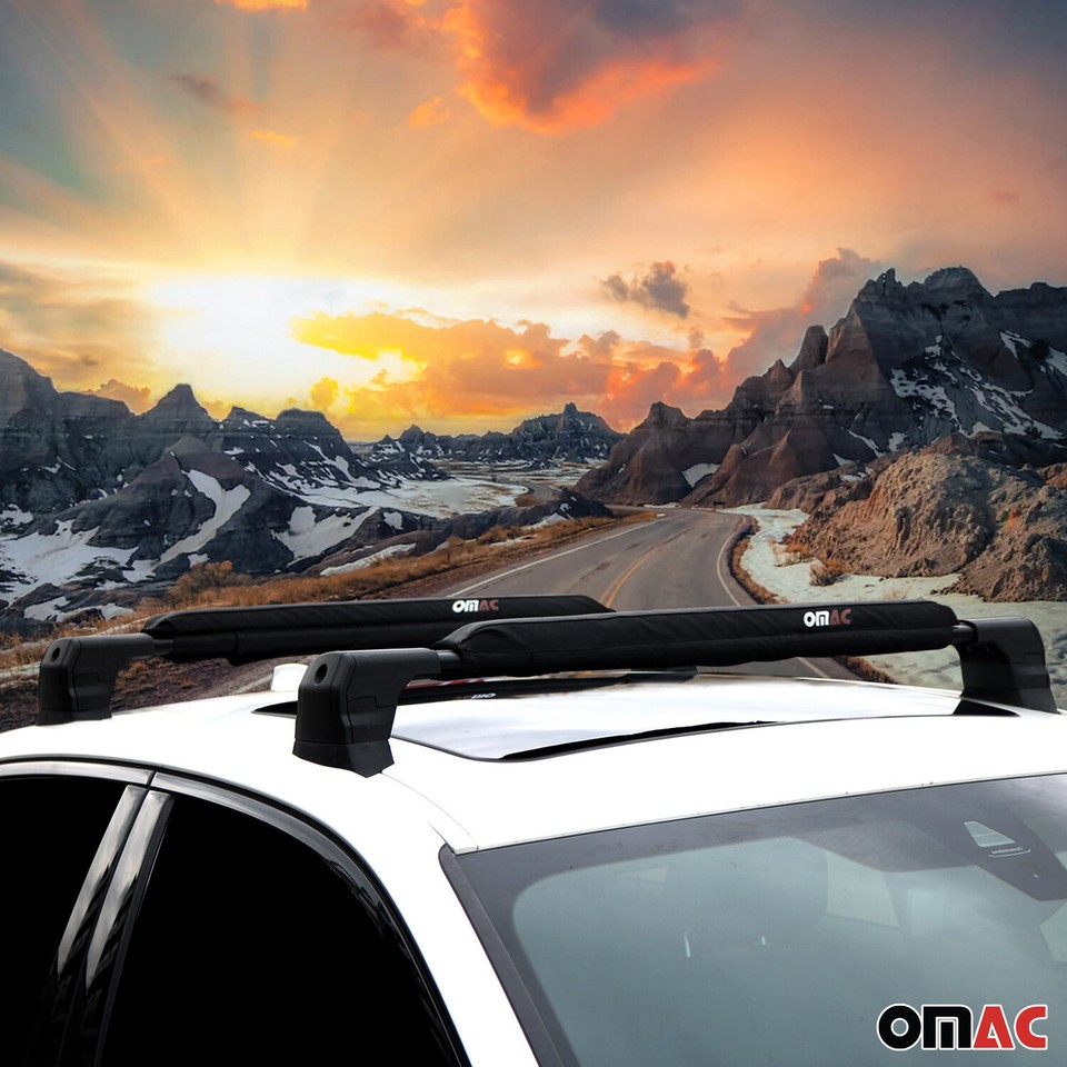 19" Roof Rack Pads Surfboard Windsurf Crossbar Pads for Jeep Black 2 ...