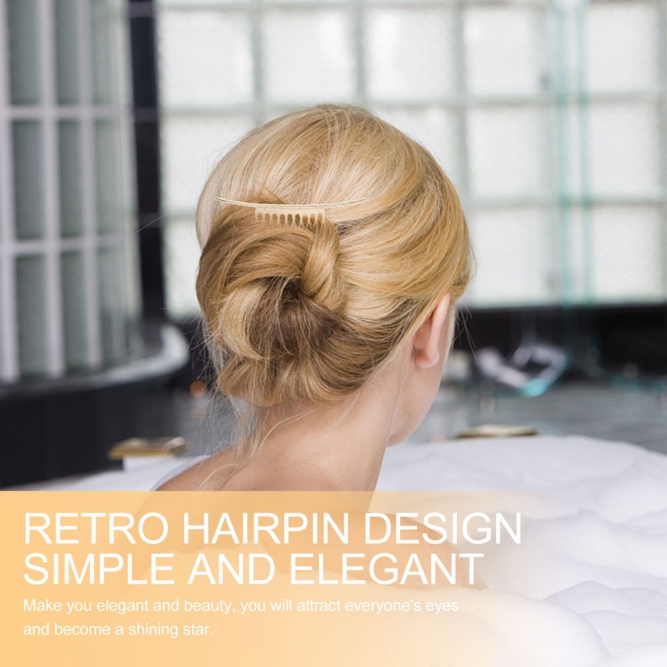 2PCS Simple Hair Side Combs Sweet Comb Hair Clip Band Hair Comb for ...