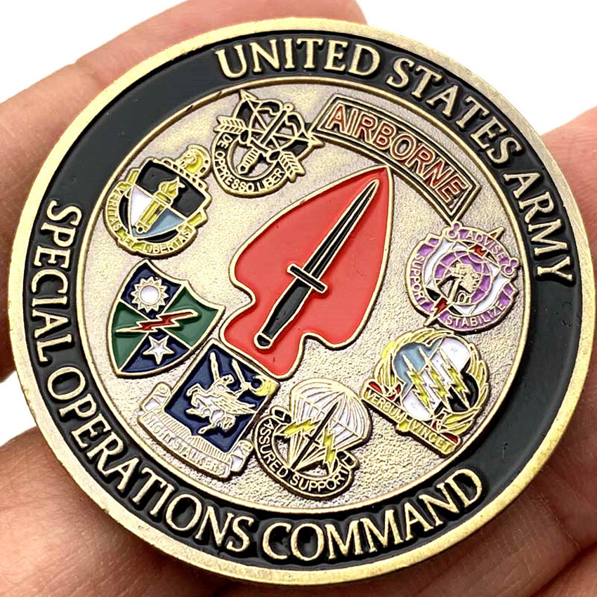 US Military Army Special Operations Command Challenge Coin Collection ...