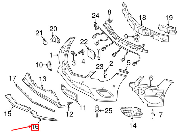 Mercedes-Benz E Coupe C207 Front Bumper Left Outer Cover A2078850500 ...