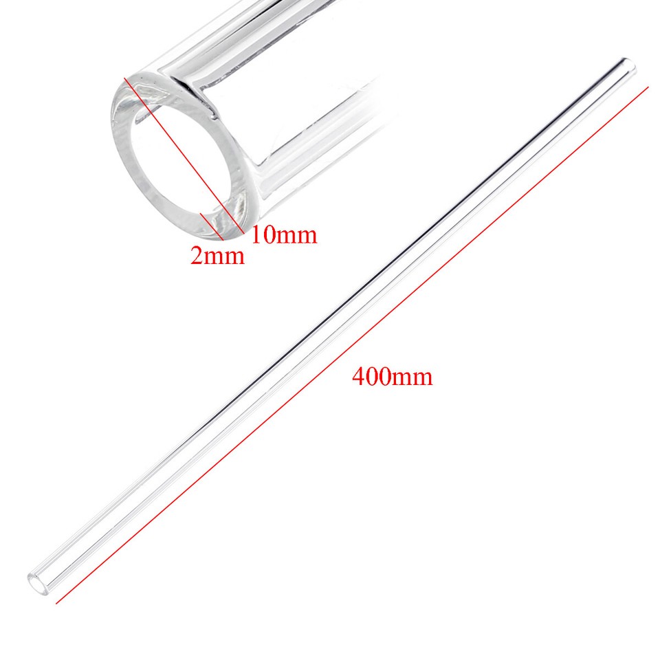 10Pcs 400mm OD 10mm 2mm Thick Wall Borosilicate Glass Blowing Tube | eBay