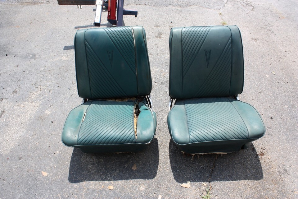 1964 1965 Pontiac Lemans GTO Bucket Seats Pair with Tracks A-body | eBay