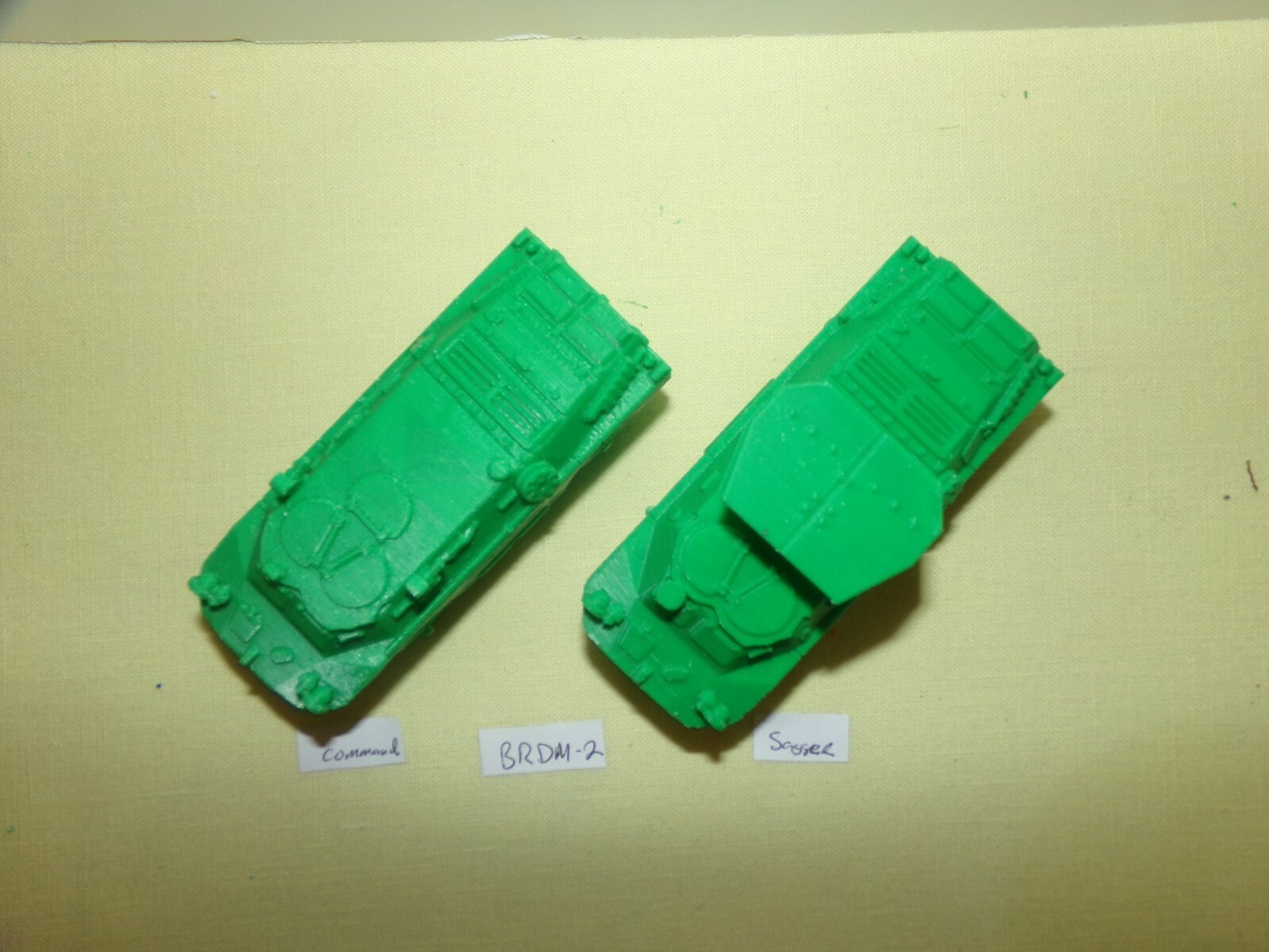 Two 1:35 scale BRDM-2 Command and Sagger: suitable for Bolt action ...