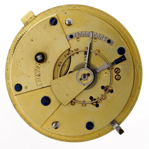 ENGLISH LEVER GOING BARREL POCKET WATCH MOVEMENT SPARES OR REPAIRS C230 ...