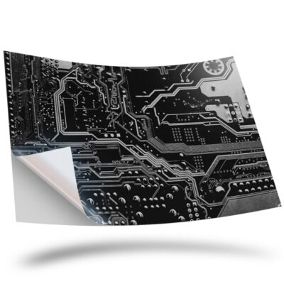 1 x Vinyl Sticker A1 - BW - Computer Chip Motherboard Gamer #37811 ...