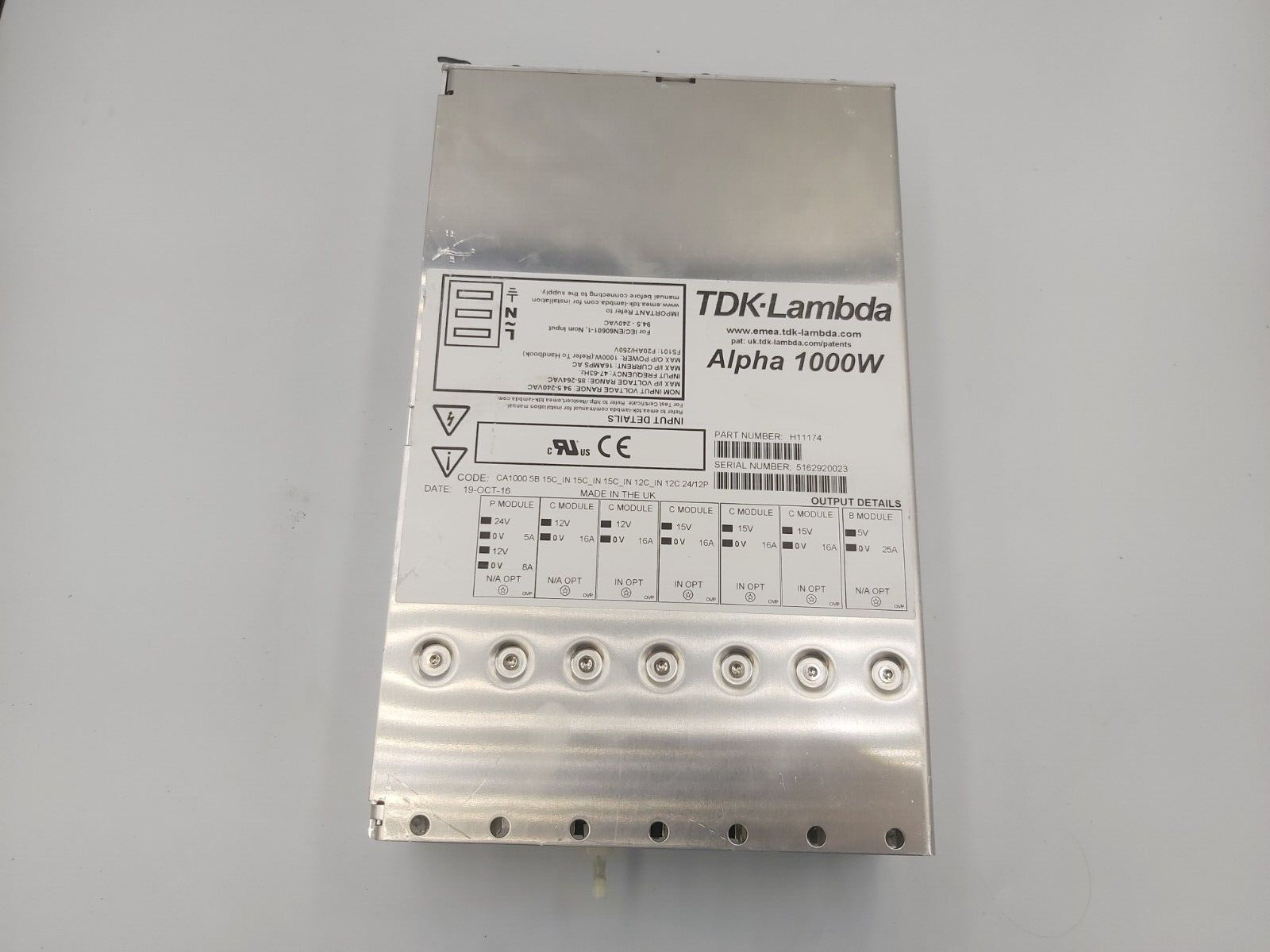 TDK-Lambda Alpha 1000W H11174 Switching Power Supplies | eBay