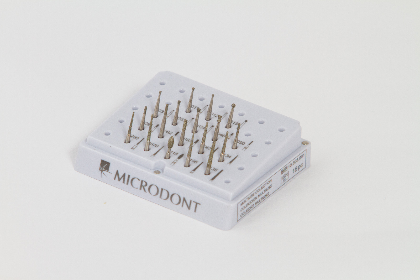 Microdont USA MU- 10803001 Multi-use Collection Kit with 18 Burs (Pack ...