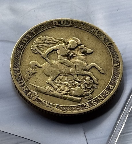 Rare First Year King George 111 Full Gold 1817 Sovereign - 7.98g Of ...