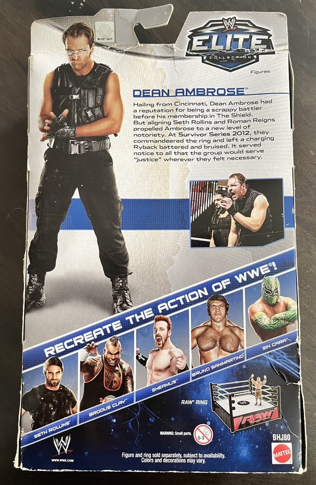 WWE Elite Dean Ambrose Figure The Shield Series 25 Wrestling AEW Jon ...