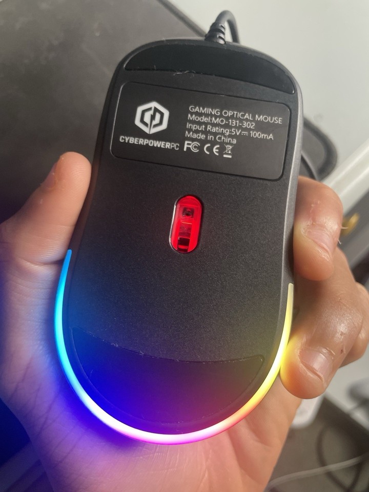 CyberPowerPC Elite M1-131 Gaming Mouse Wired Optical Color Changing 9 ...