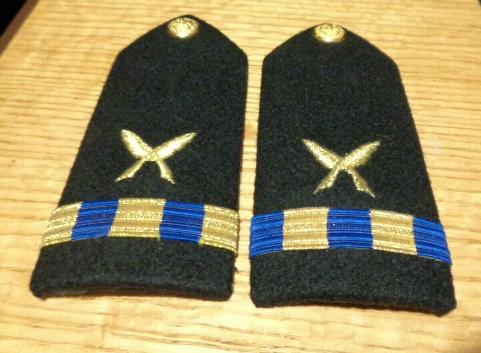 NAVY CWO3 WARRANT OFFICER SERVICE DRESS HARD EPAULET SHOULDER RANK CT ...