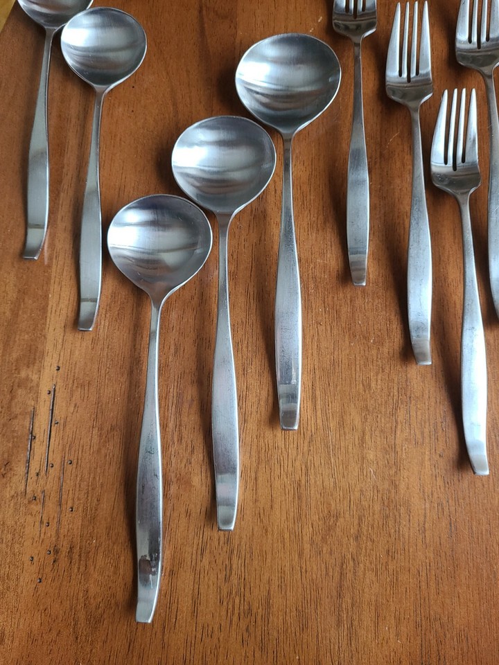 GOURMET SETTINGS GS STAINLESS FLATWARE BALANCE PATTERN LOT Mixed Spoons ...