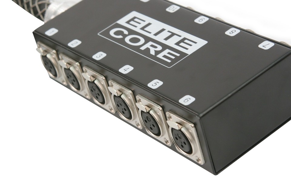12 Channel 30 ft Low Profile Drop Sub extension Drum Stage Audio Snake ...